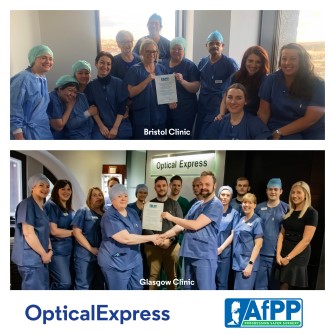 Clinics receive Industry-first accreditation | Optical Express
